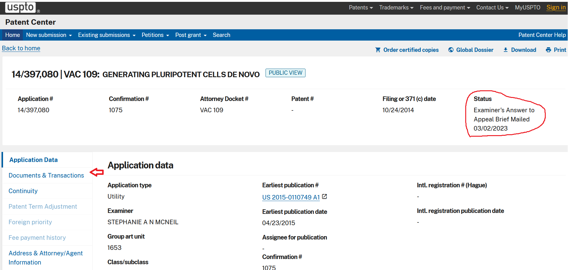 U.S. Patent Application for STAP Cells | Etude-Tableau